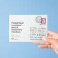 Hand Holding PSD Postal Card Mockup » CSS Author