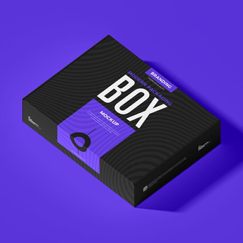 Free Modern Packaging Box Mockup » CSS Author