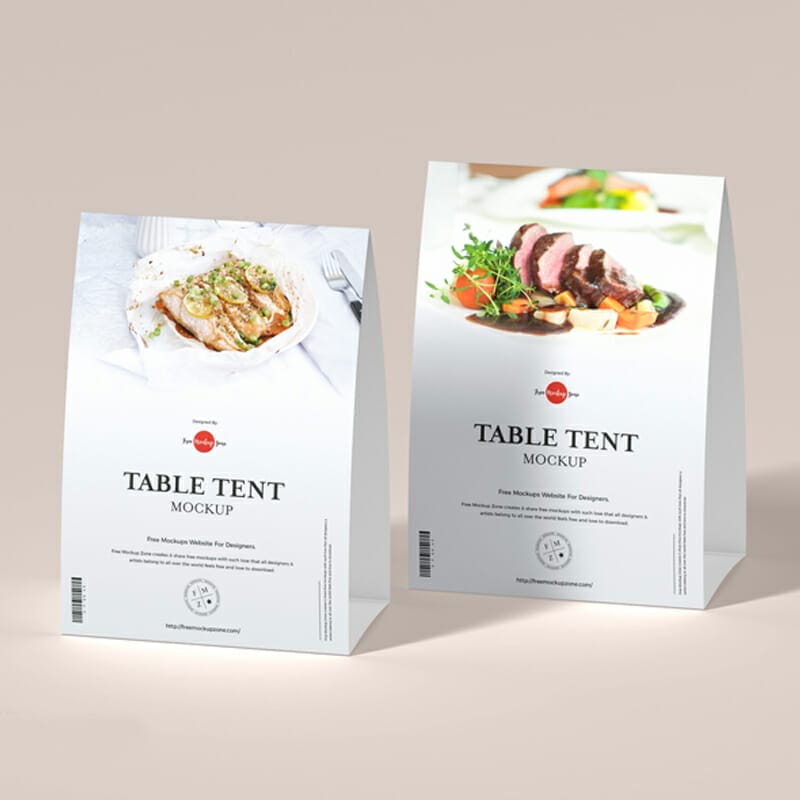 Free Modern Table Tent Mockup » CSS Author