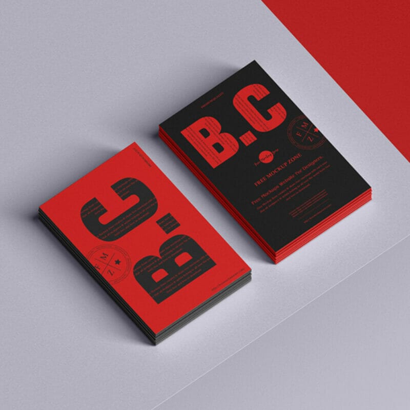 Free Branding Stack Of Business Card Mockup » CSS Author