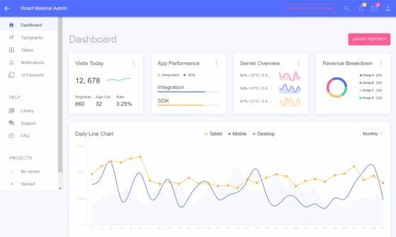 35+ Best Free Material Design Admin Templates » CSS Author