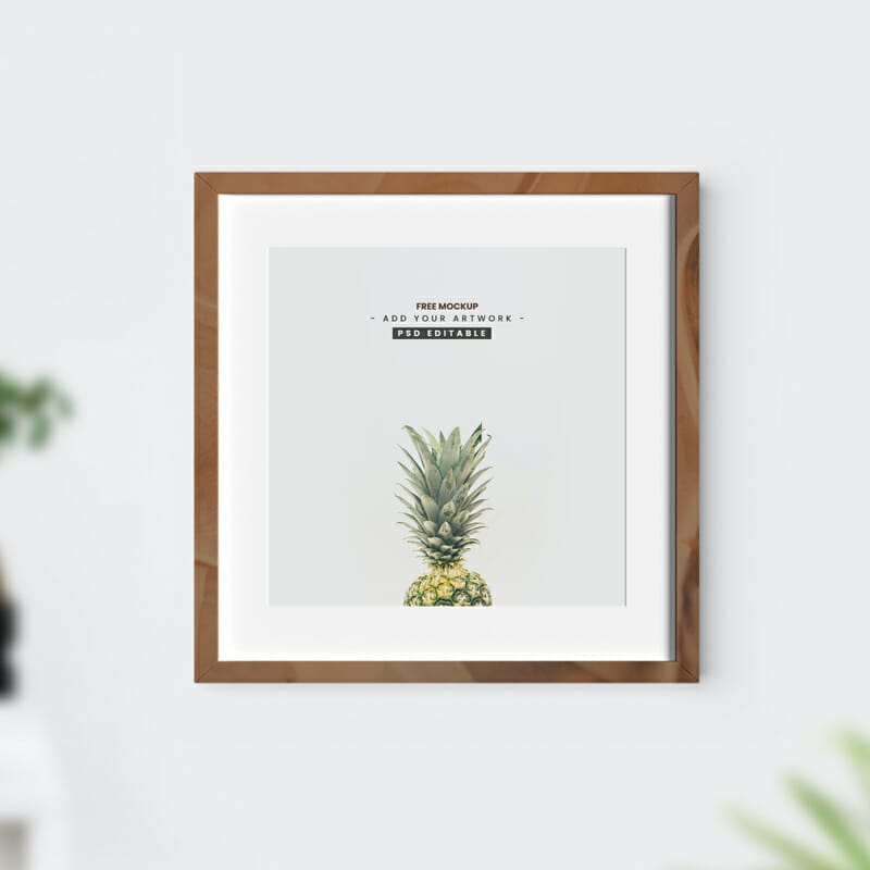 Square Poster Frame Free Mockup » CSS Author