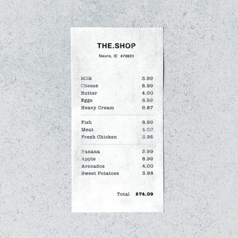 Store Receipt Mockup » CSS Author