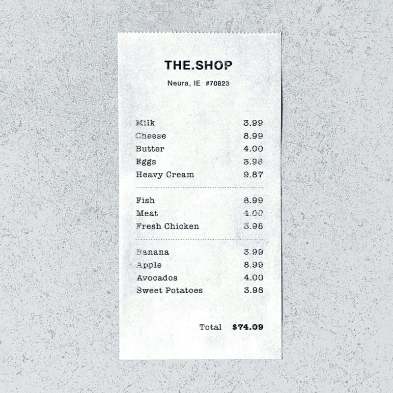 Store Receipt Mockup » CSS Author