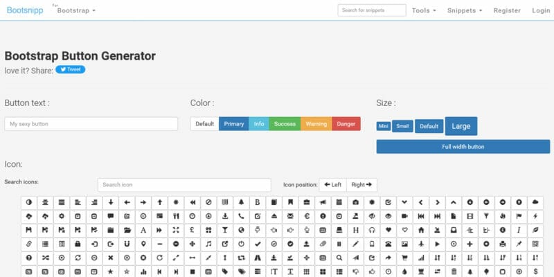 Free Bootstrap Button Generators – Yes Web Designs