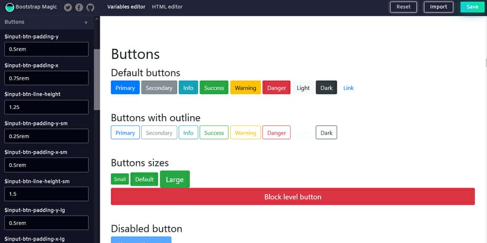 Free Bootstrap Button Generators – Yes Web Designs