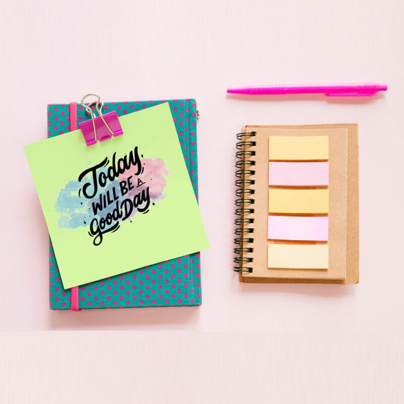 Free Sticky Notes Mockup PSD Template » CSS Author
