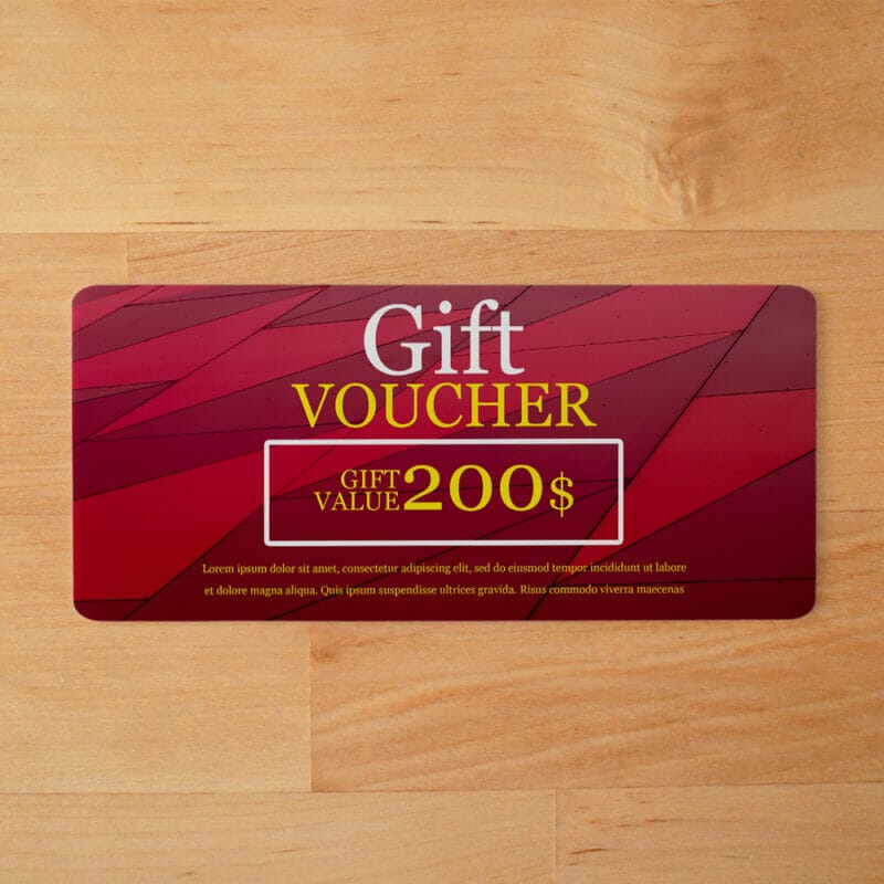 Free Voucher Mockup PSD Template » CSS Author