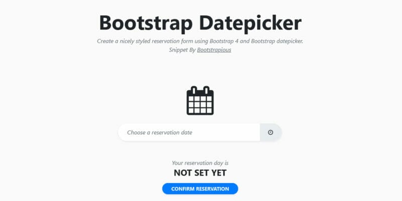 Top Bootstrap Datepickers and Timepickers for Websites – Yes Web Designs
