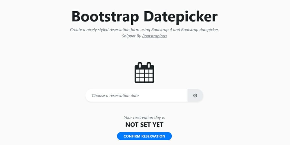Top Bootstrap Datepickers and Timepickers for Websites – Yes Web Designs