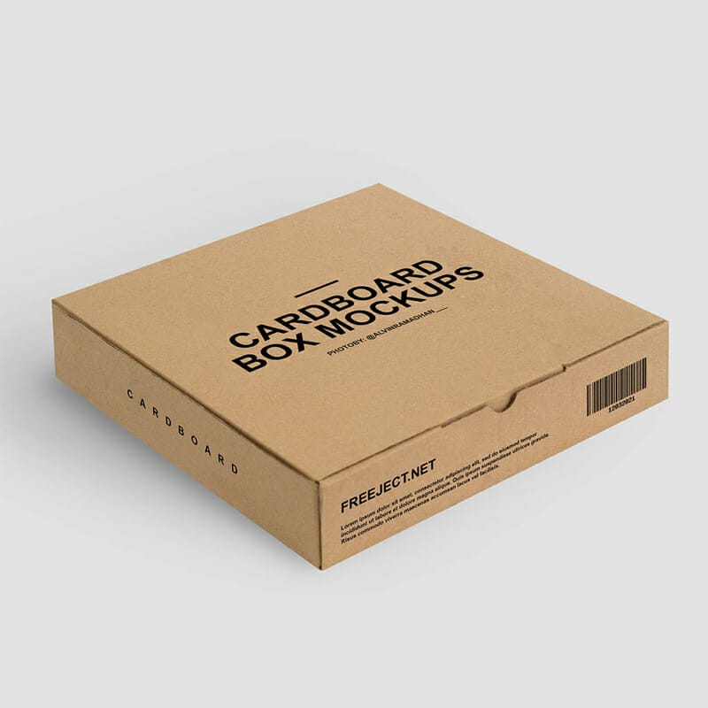 Free Cardboard Mockup Design PSD » CSS Author