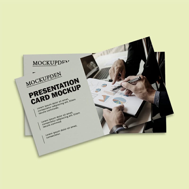 Free Presentation Card Mockup PSD Template » CSS Author