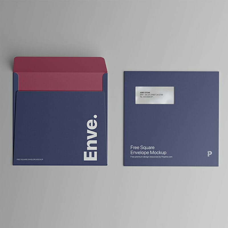 Free Square Envelope Mockup » CSS Author