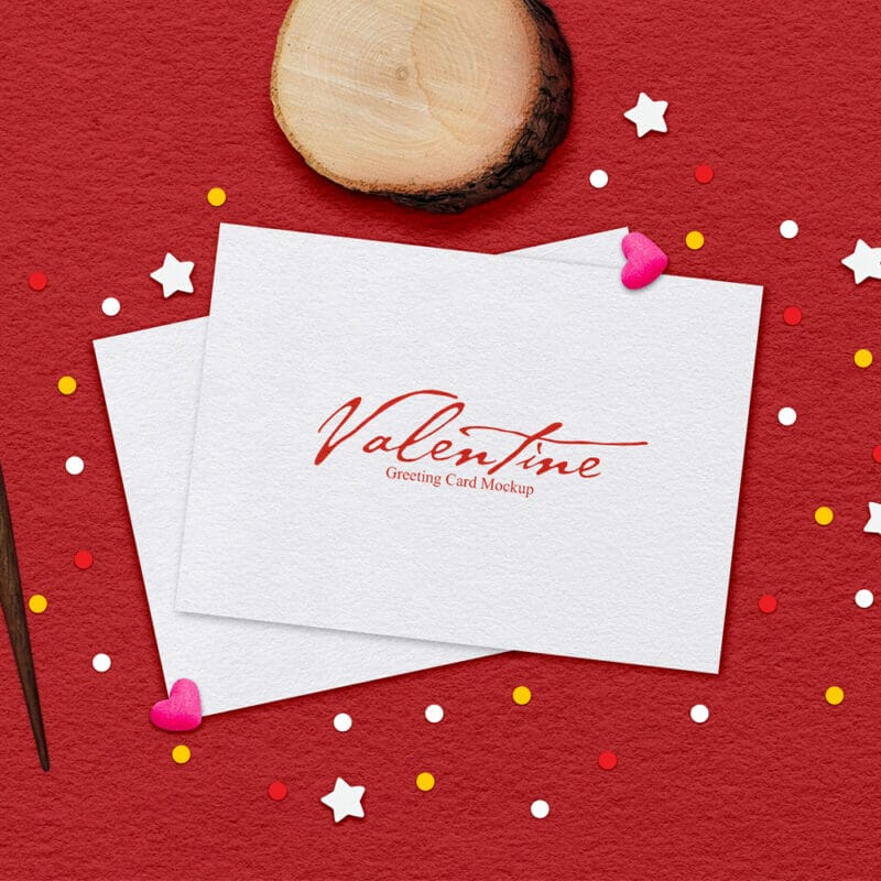Free Valentine Greeting Card Mockup » CSS Author