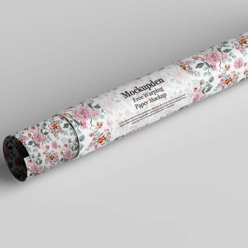 Free Wrapping Paper Mockup PSD Template » CSS Author