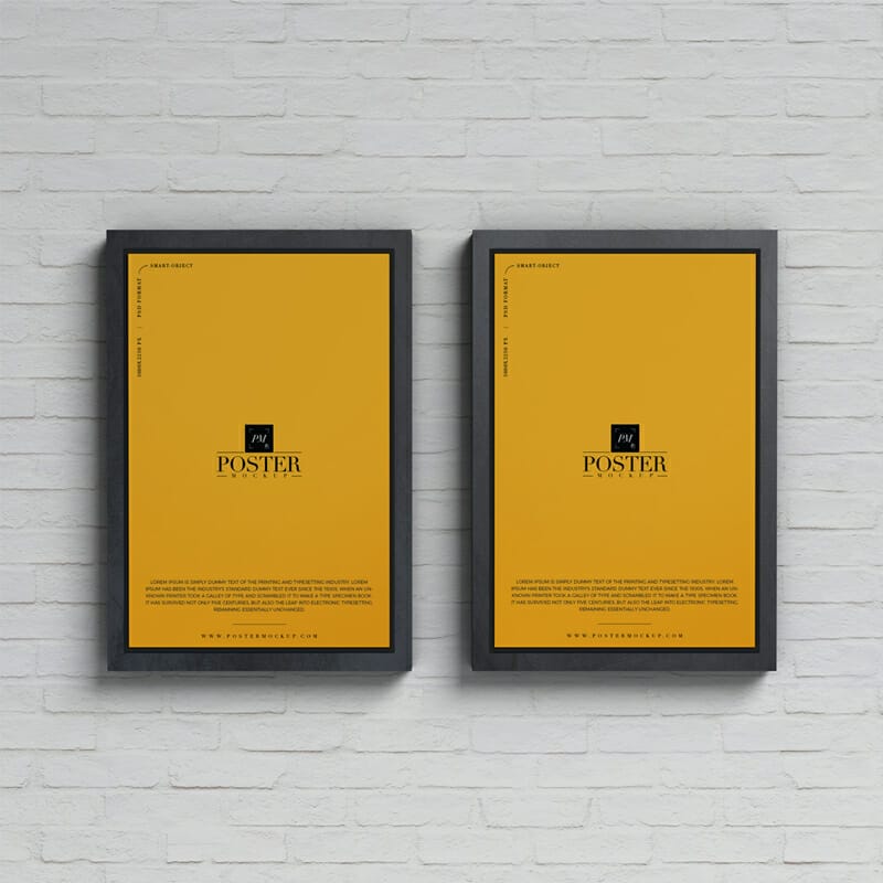 Advertisement Display Posters Mockup PSD » CSS Author