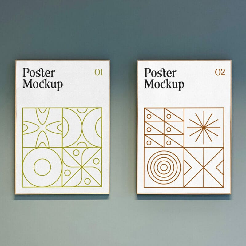 Double Poster PSD Mockup » CSS Author