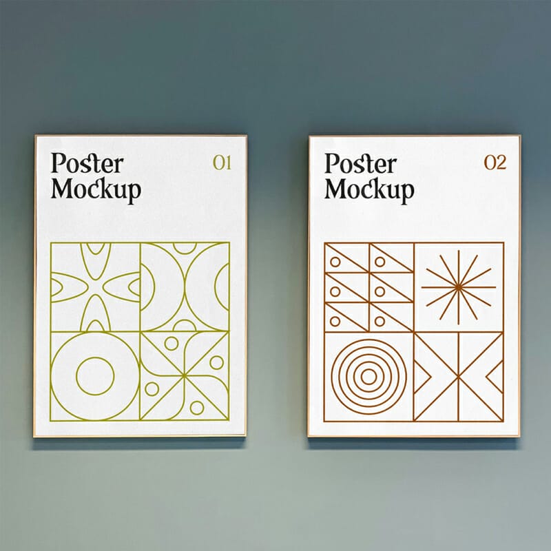 Double Poster PSD Mockup » CSS Author