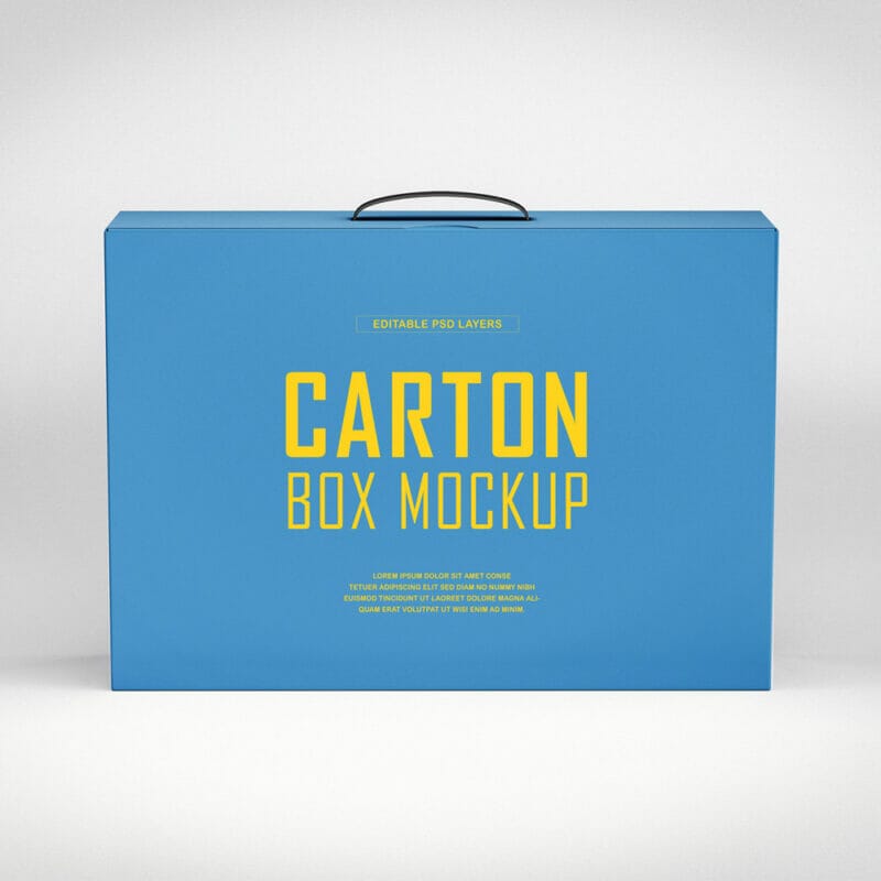 Free Carton Box Mockup » CSS Author