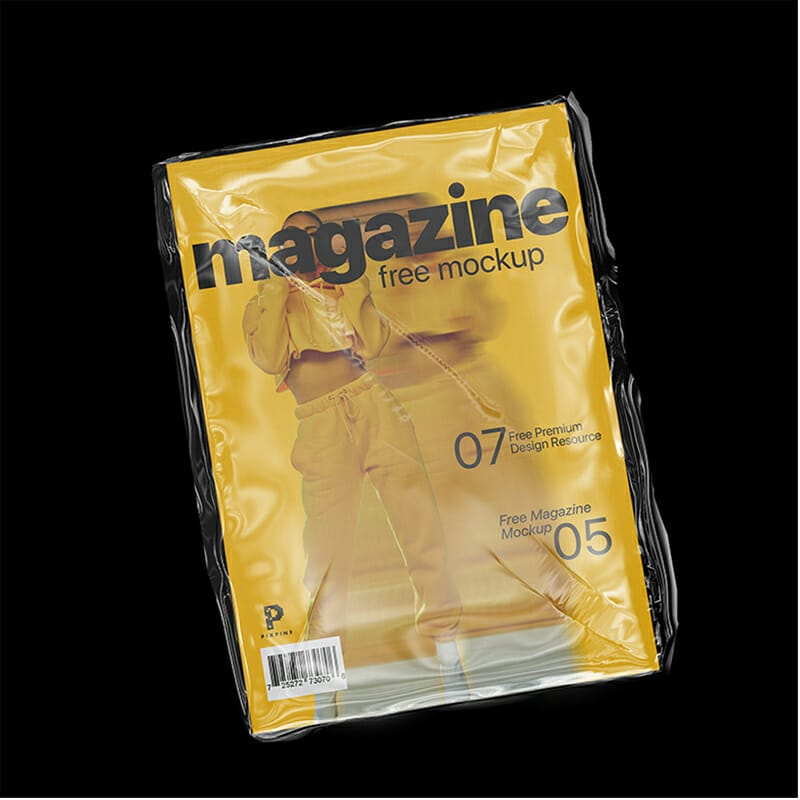 Free Plastic Wrapped Magazine Mockup » CSS Author