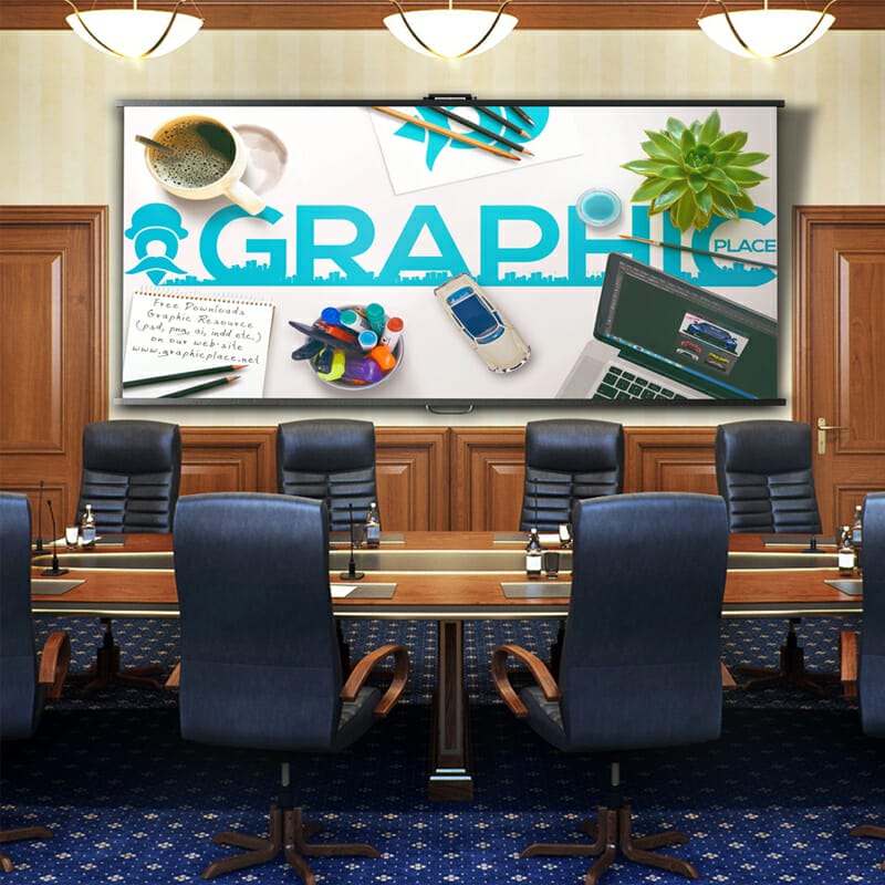 Conference Room Free PSD Mockup » CSS Author