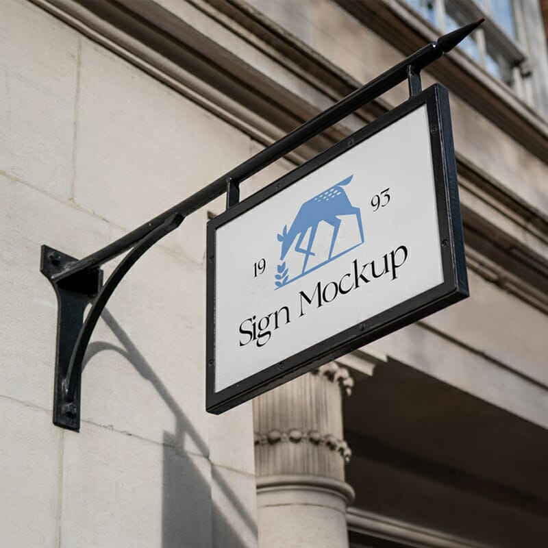 Hanging Sign Mockup » CSS Author