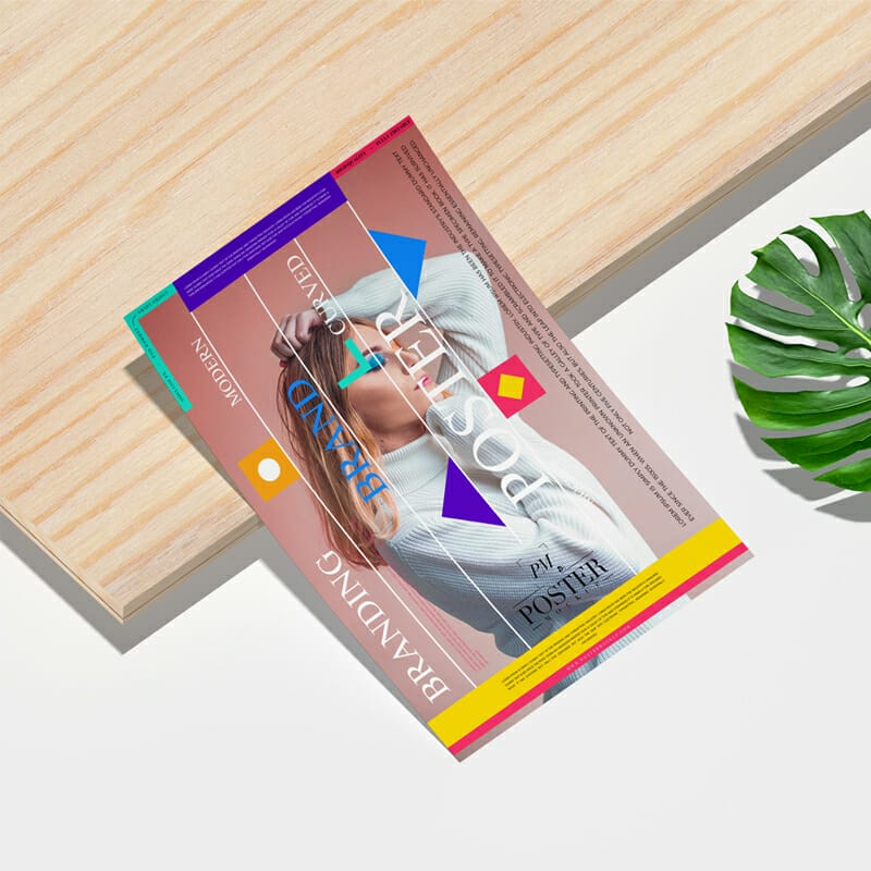 Modern Brand Curved Poster Mockup » CSS Author