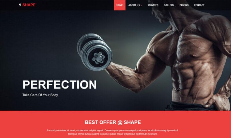 20+ Best Free Fitness HTML Templates » CSS Author