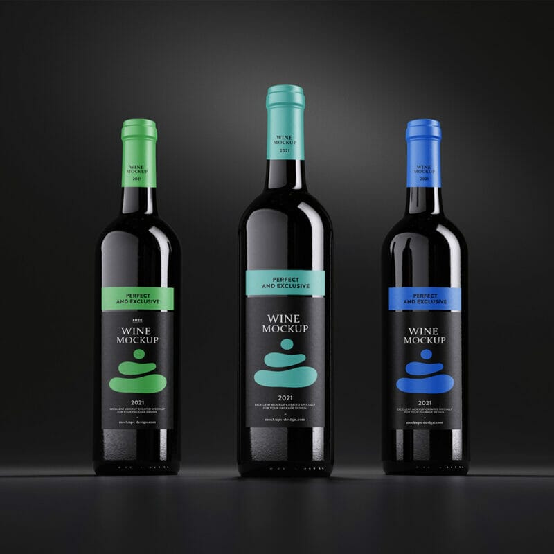 Wine Bottles Mockup » CSS Author