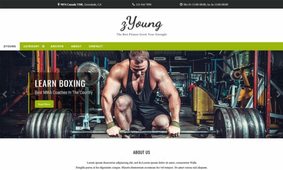 20+ Best Free Fitness HTML Templates » CSS Author