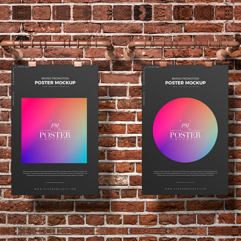 Brand Promotion Poster Mockup » CSS Author