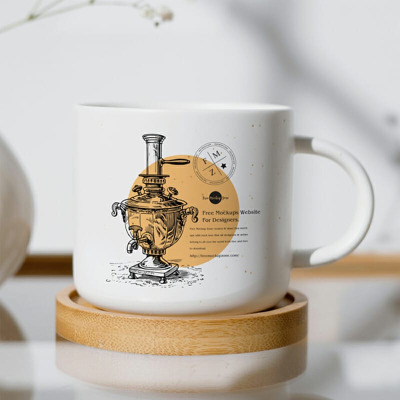 Free Ceramic Mug Branding Logo Mockup » CSS Author