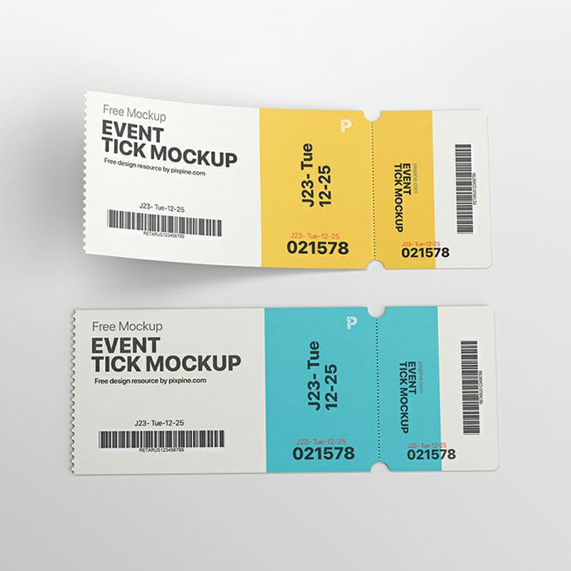 Free Event Ticket Mockup » CSS Author
