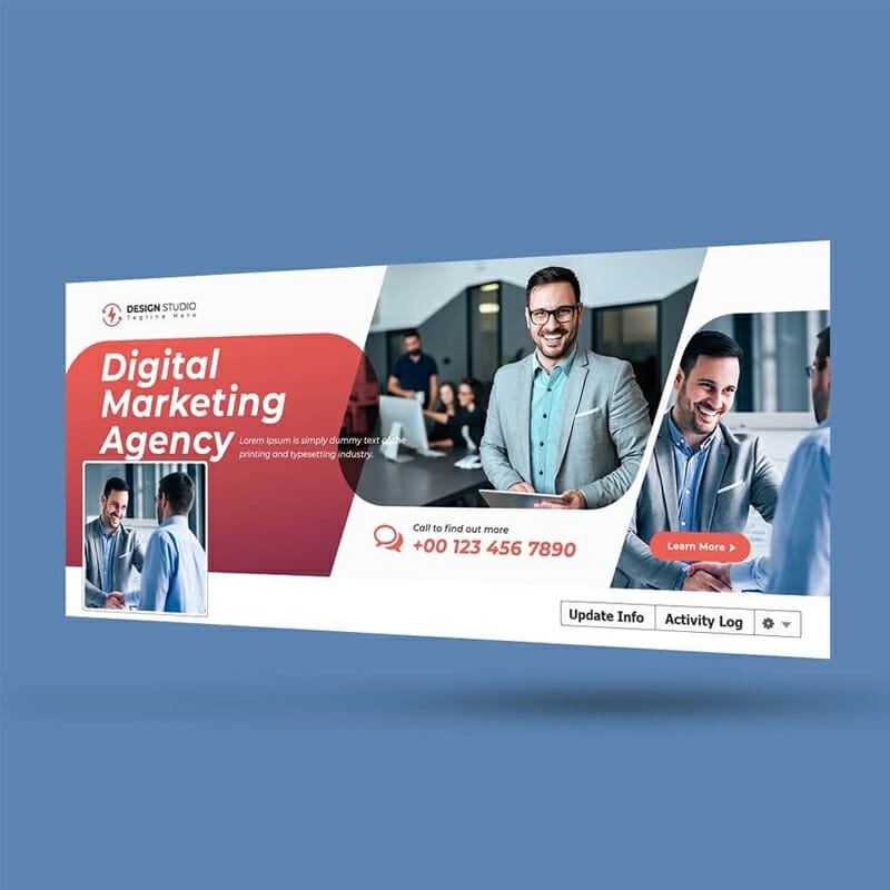 Free Fb Banner Mockup PSD Template » CSS Author