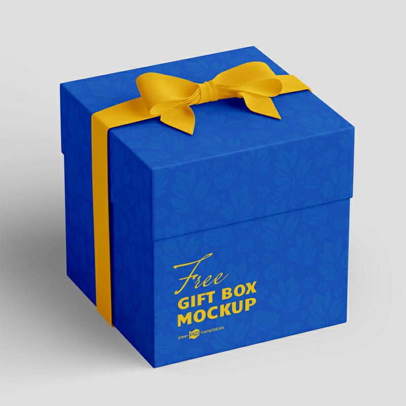 Free Gift Box Mockup Set » CSS Author
