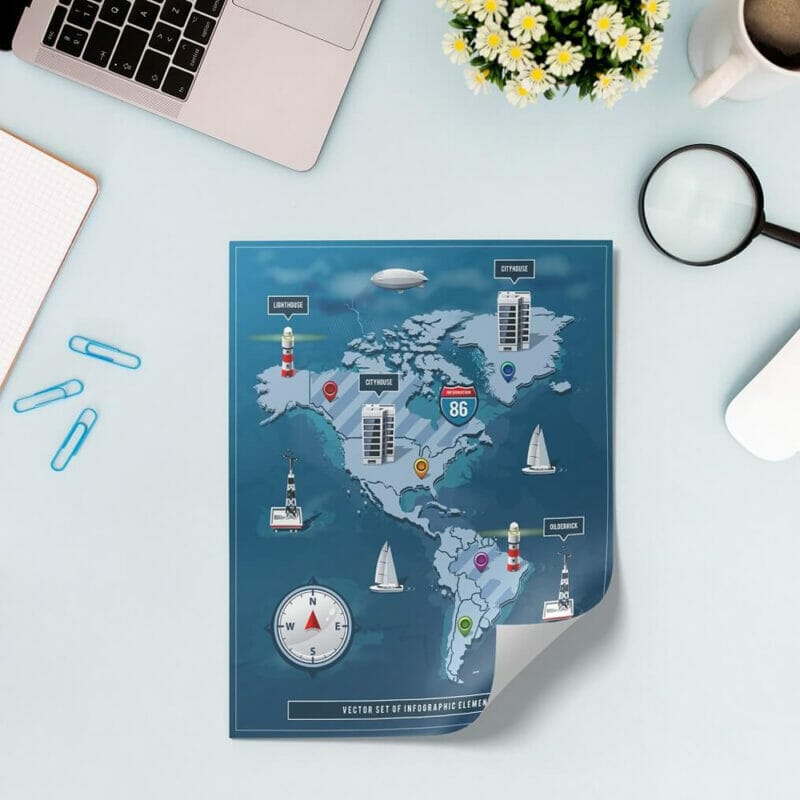 Free Map Mockup PSD Template » CSS Author