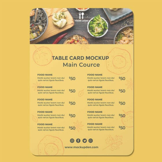 10+ Best Free Table Tent Card Mockup Templates » CSS Author