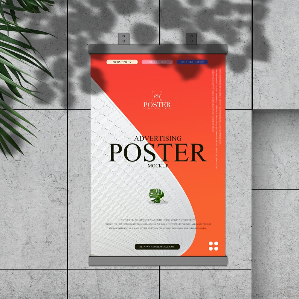 Industrial Building Advertising Poster Mockup » CSS Author