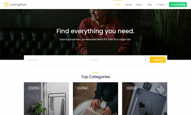 10+ Best Free Listing WordPress Themes 2024