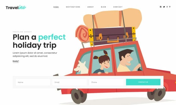 15+ Best Free Travel Blog WordPress Themes 2025