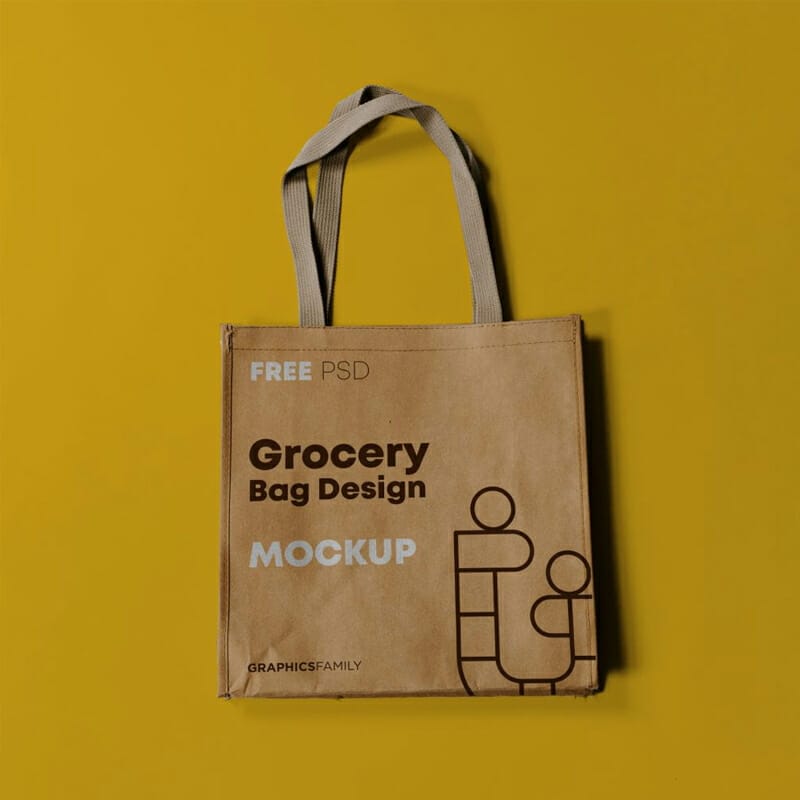 Free Grocery Bag Design Mockup » CSS Author