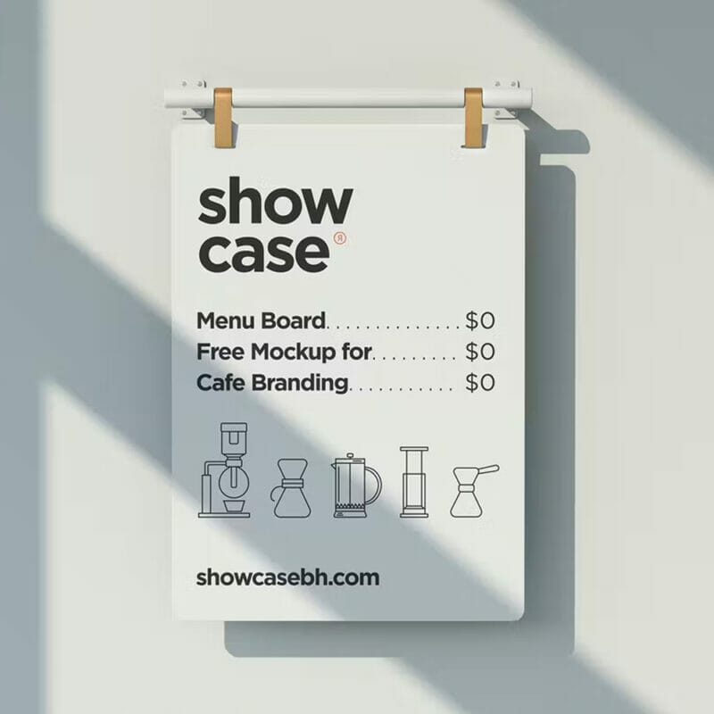 Free MenuBoard Mockup » CSS Author