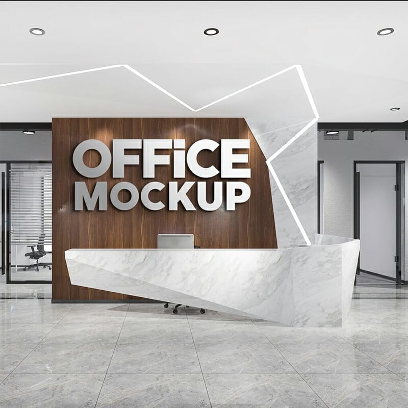 Free Office Sign Mockup PSD Template » CSS Author