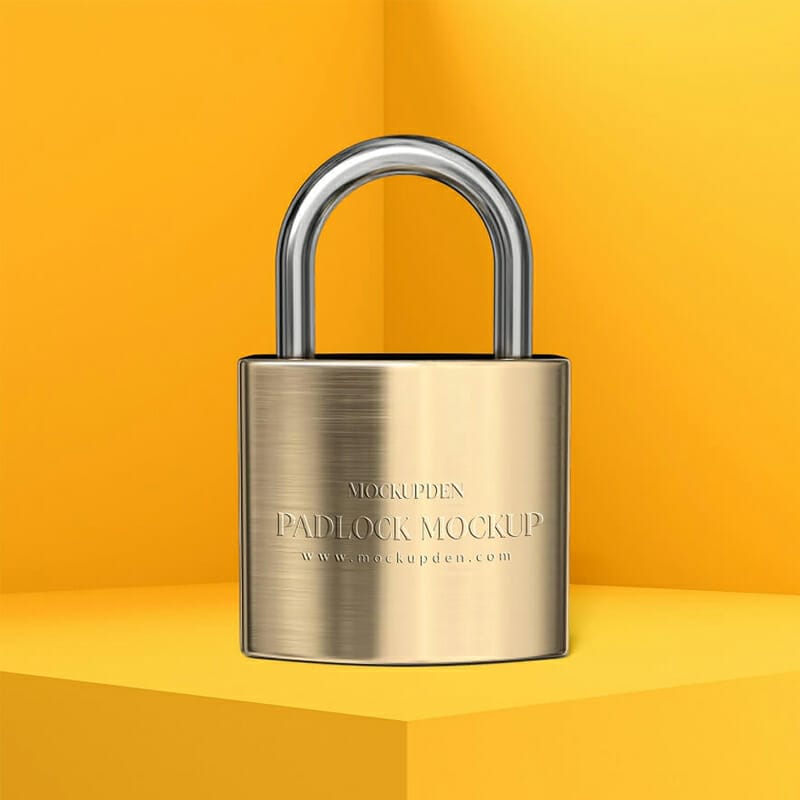 Free Padlock Mockup PSD Template » CSS Author
