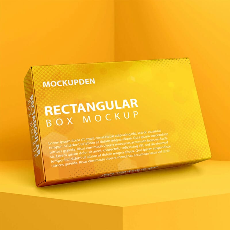Free Rectangular Box Mockup PSD Template » CSS Author