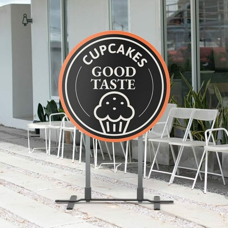 Free Round Sign Mockup PSD Template » CSS Author