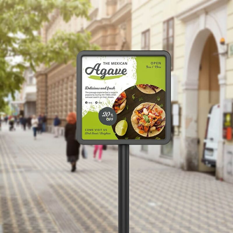 Free Sign Stand Mockup PSD Template » CSS Author