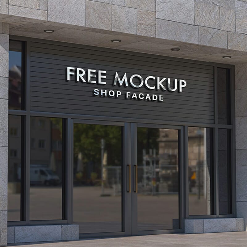 Free Storefront Facade Logo Mockup » CSS Author