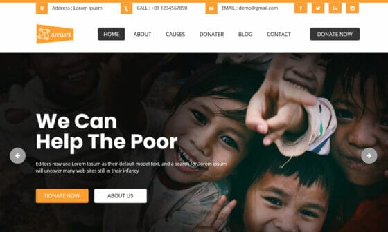 12+ Best Free NGO Website Templates 2025
