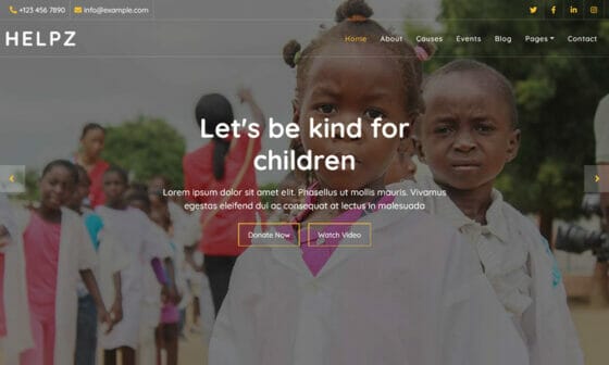 12+ Best Free NGO Website Templates 2024